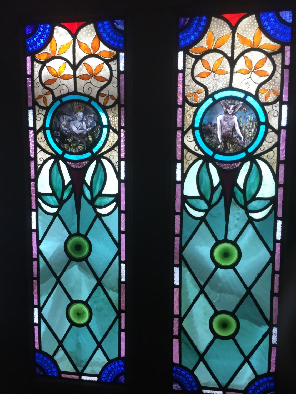 fantasy stained glass door