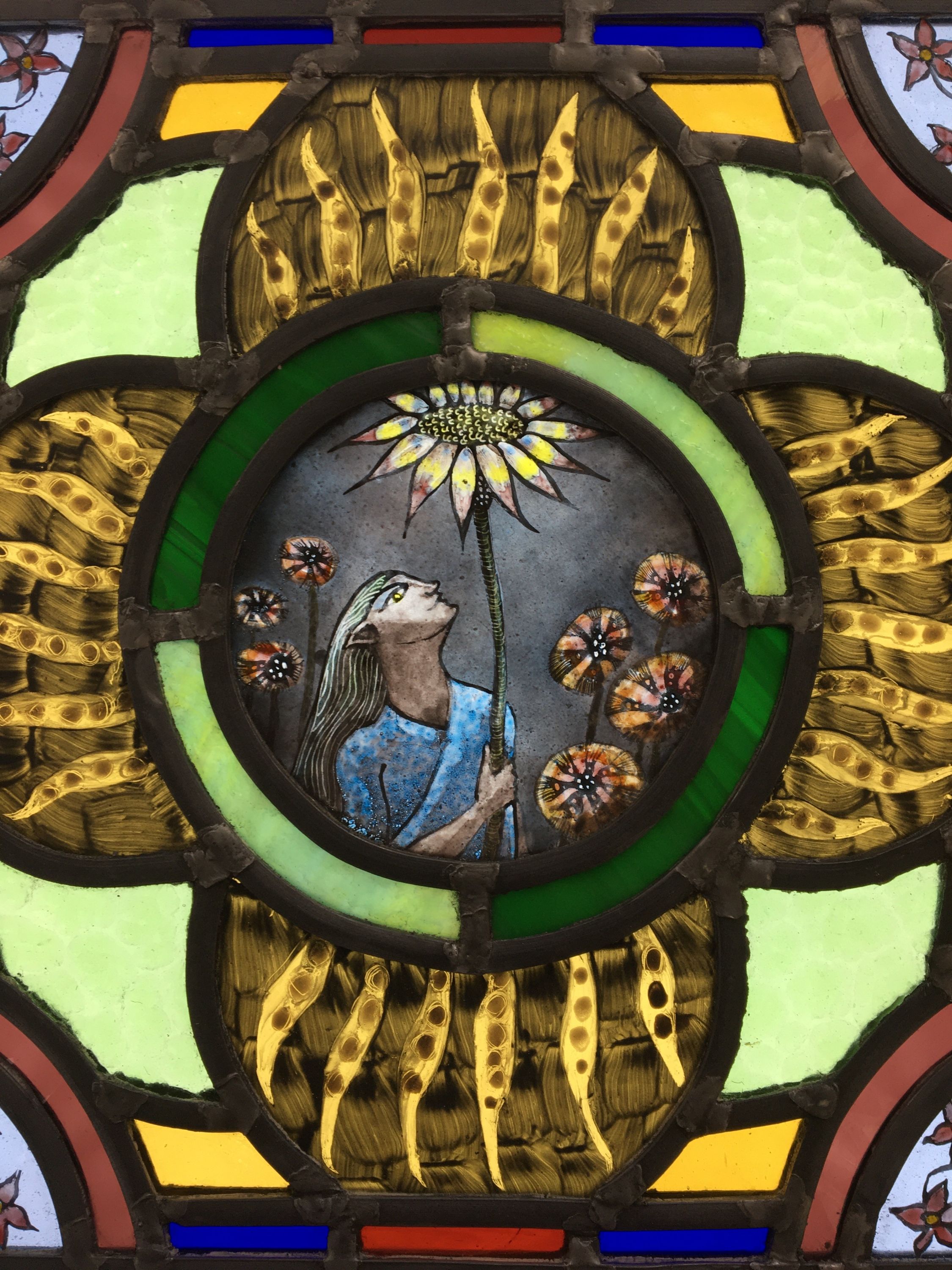 faery folk stained glass panel